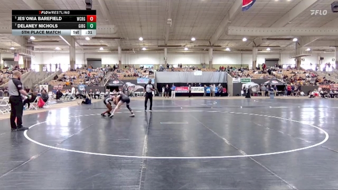 Girls 126 lbs 5th Place Match - Delaney Nichols, Gibbs High School vs ...