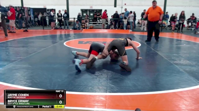 96-104 lbs Champ. Round 1 - Bryce Erway, Izzy Style Wrestling vs Jayme ...