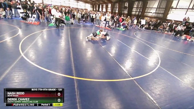 125 lbs Champ. Round 1 - Nash Redd, Bear River vs Derek Chavez, South ...