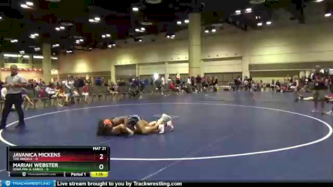 114 lbs Round 4 (10 Team) - Mariah Webster, Iowa Pin-A-Sarus vs ...