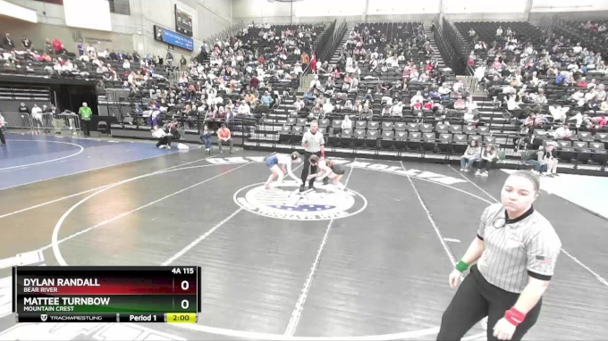 4A 115 lbs Champ. Round 1 - Mattee Turnbow, Mountain Crest vs Dylan ...