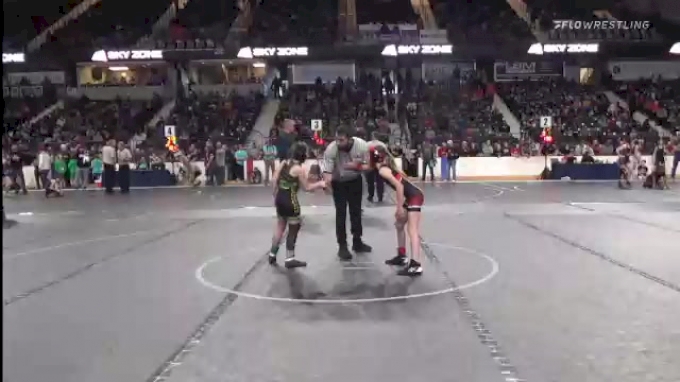 70 lbs Cons. Round 2 - Lydia Robinette, Bobcat vs Harper King, Wamego