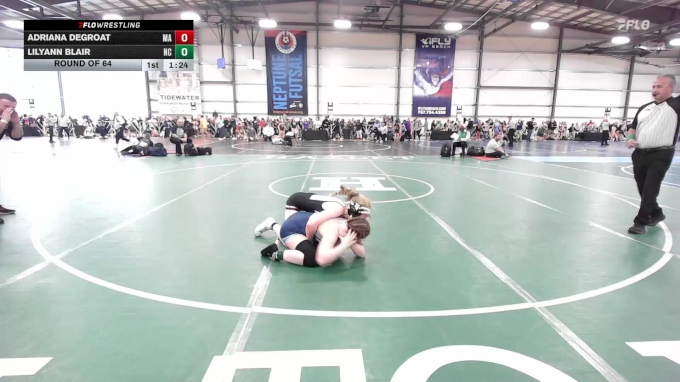 120 lbs Round Of 64 - Adriana DeGroat, MA vs LilyAnn Blair, NC