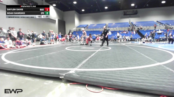 130-140 lbs Quarterfinal - Daylen Davis, Wave Wrestling Club (TN) vs ...