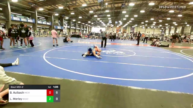 132 lbs Rr Rnd 2 - Braylenn Aulbach, Michigan Grapplers Orange vs Luke ...