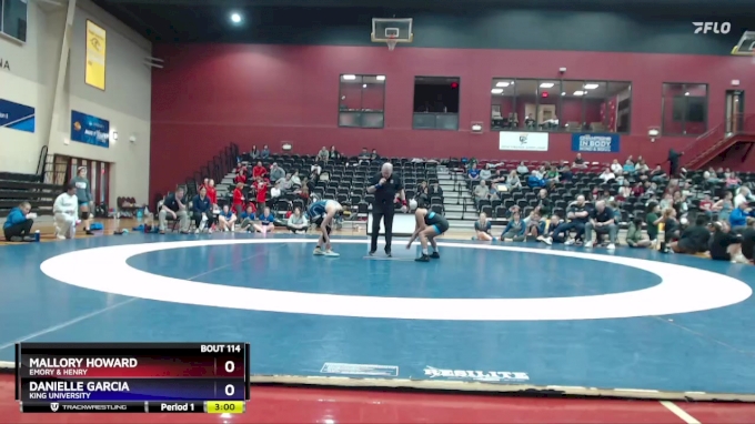 109 lbs Quarterfinal - Danielle Garcia, King University vs Mallory ...