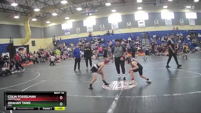 75 lbs Cons. Round 1 - Colin Fosselman, Unattached vs Graham Tanis, C2X