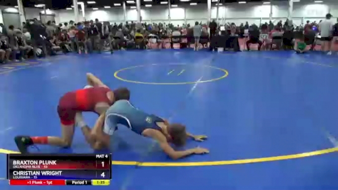77 lbs 2nd Wrestleback (16 Team) - Braxton Plunk, Oklahoma Blue vs ...