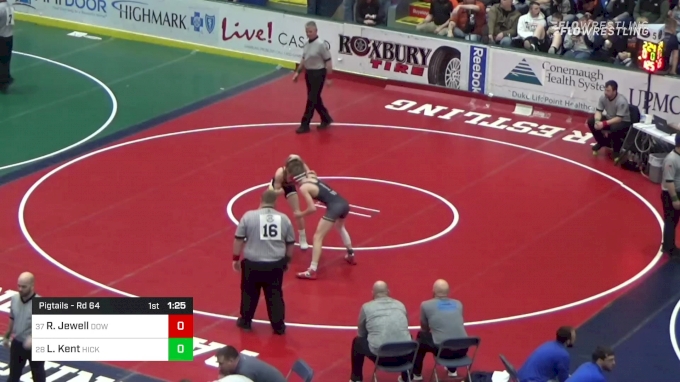 132 lbs Pigtails - Rd 64 - Ricky Jewell, Downingtown East vs Logan Kent ...