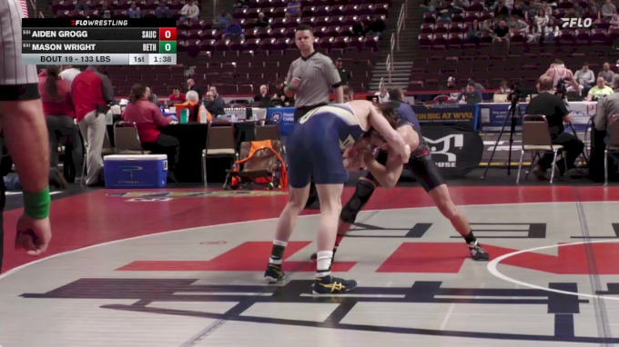133 lbs Preliminaries - Aiden Grogg, Saucon Valley vs Mason Wright ...