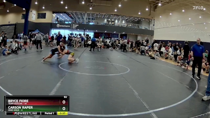 92 lbs Round 6 (8 Team) - Bryce Fiore, Team Gotcha vs Carson Raper ...
