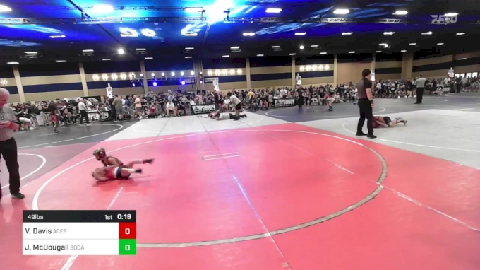 49 lbs Consi Of 16 #2 - Vincenzo Davis, Aces WC vs Jackson McDougall ...