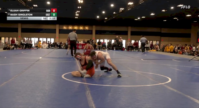 141 lbs Semis - Elijah Griffin, Rider vs Nash Singleton, Oregon State