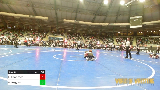 110 lbs Round Of 32 - Lucas Howe, Coweta Tiger Wrestling vs Henry Begg ...