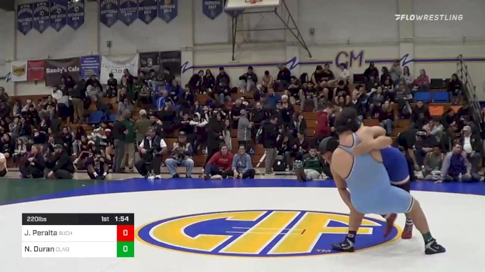 220 lbs Semifinal - Jalen Peralta, Buchanan vs Noah Duran, Clovis North