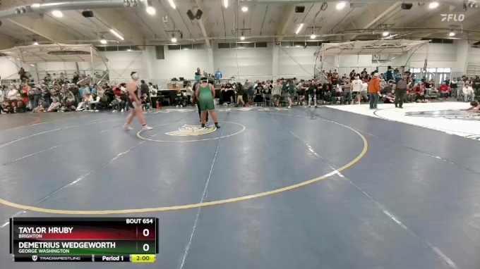 285 lbs Champ. Round 2 - Demetrius Wedgeworth, George Washington vs ...