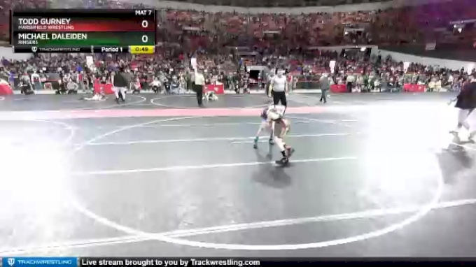 82 lbs Champ. Round 2 - Michael Daleiden, Ringers vs Todd Gurney ...