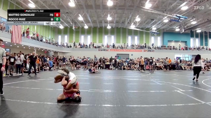 132 lbs Round 4 (6 Team) - Rocco Ruiz, Gladiator Alliance vs Matteo ...