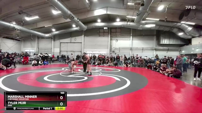 165 lbs Champ. Round 2 - Marshall Minner, Cheyenne Mountain vs Tyler ...