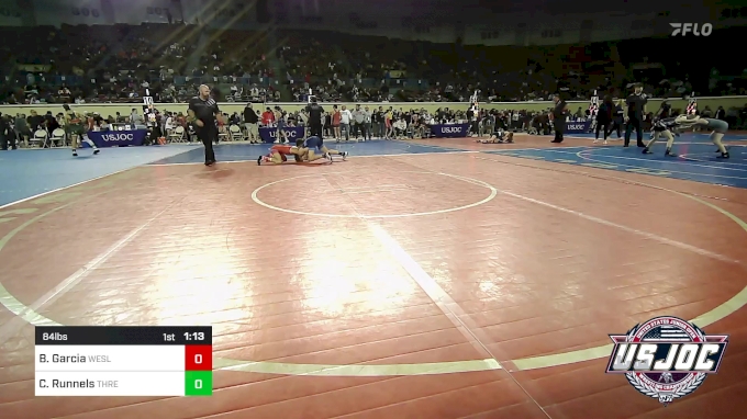 84 lbs Quarterfinal - Bradlee Garcia, Wesley Wrestling Club vs Camden ...