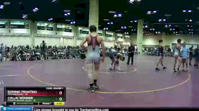 160 lbs Quarters & Wb (16 Team) - Dominic Frontino, Yeti Wrestling vs ...
