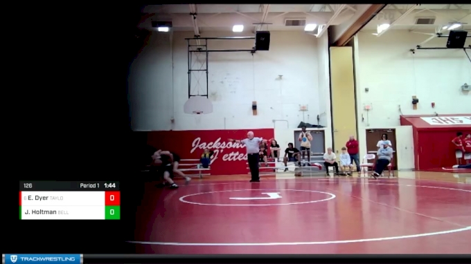 126 lbs Semifinal - Ethan Dyer, Taylorville vs Josh Holtman, Belleville ...