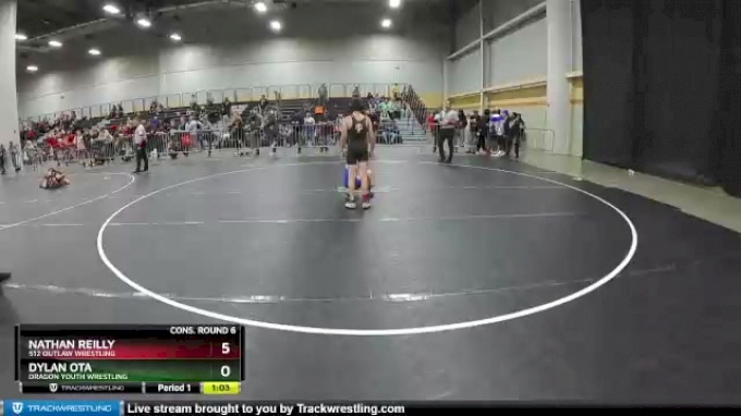 83 lbs Cons. Round 6 - Nathan Reilly, 512 Outlaw Wrestling vs Dylan Ota ...