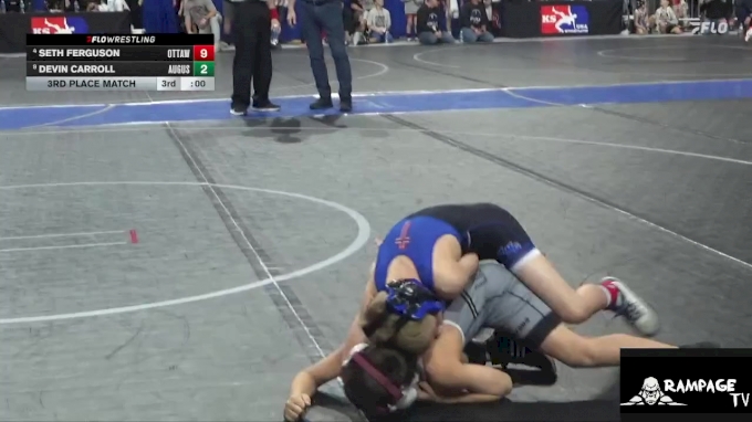 73 lbs Champ. Round 1 - Beckett Bloomer, WWC vs Tobias Hershberger ...