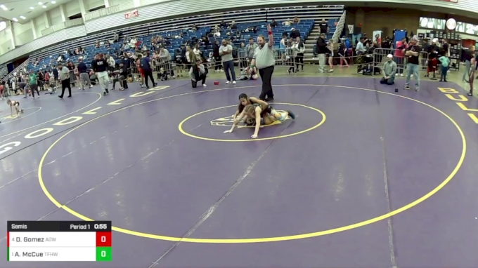 14U Girls - 95 lbs Semis - Achaiah McCue, The Fort Hammers Wrestling vs ...