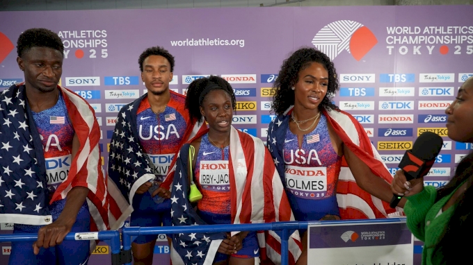 Team USA Mixed 4x400m Post-Race Interview | 2025 World Athletics ...