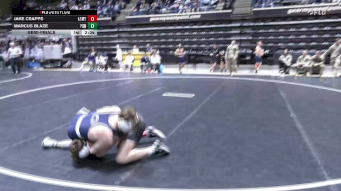 133 lbs Semifinal - Jake Crapps, Army vs Marcus Blaze, Penn State