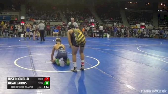 130 RR Rnd 1 - Justin Onello, Scorpion Wrestling Club vs Noah Cairns ...