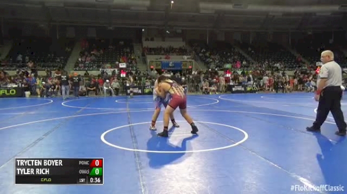 160 Consi of 4 - Trycten Boyer, Ponca City vs Tyler Rich, Owasso ...