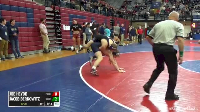 197 Quarter-Finals - Joe Heyob, Penn vs Jacob Berkowitz, Northwestern ...