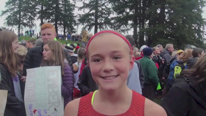 8th grader Grace Ping after taking 6th at NXN
