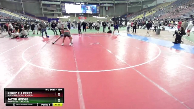 150 lbs Cons. Round 1 - Jacob Hodge, WOW Wrestling Club vs Perez Eli ...