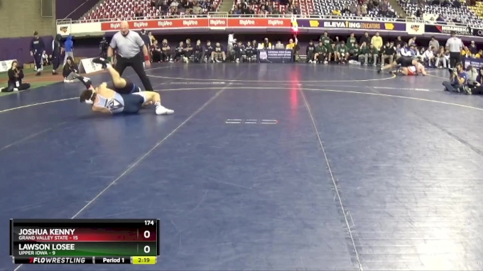 174 lbs 2nd Wrestleback (16 Team) - Joshua Kenny, Grand Valley State vs ...