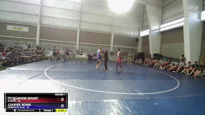 165 lbs Round 1 (8 Team) - Ty`Quavion Smart, Illinois vs Cooper Rowe ...