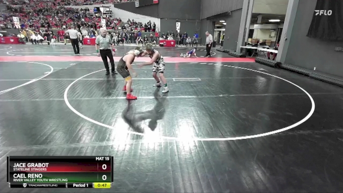 135 lbs Cons. Round 4 - Jace Grabot, Stateline Stingers vs Cael Reno ...