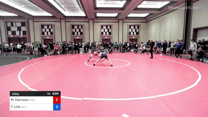 126 kg Round Of 16 - Matthew Carrozza, Connecticut vs Tommy Link ...