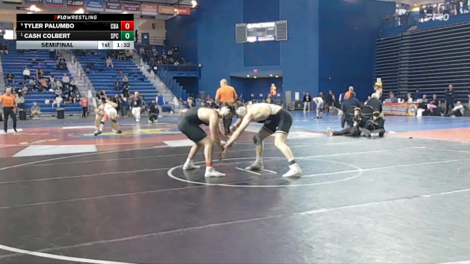 215 lbs Semifinal - Cash Colbert, St Paul VI Catholic vs Tyler Palumbo ...