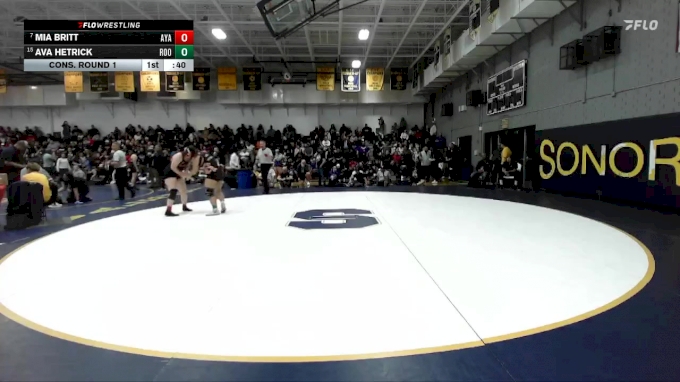 170 lbs Cons. Round 1 - Mia Britt, Ayala vs Ava Hetrick, Eleanor Roosevelt
