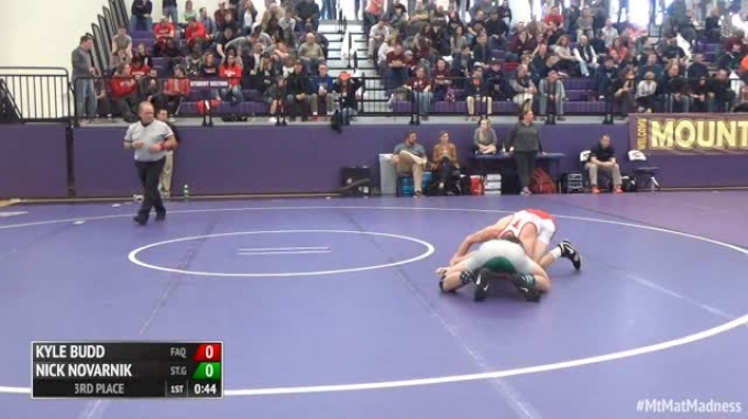 126 3rd Place - Kyle Budd, Fauquier vs Nick Novarnik, St Georges