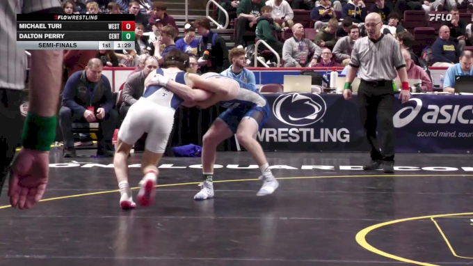 145 lbs Semifinal - Michael Turi, West Scranton vs Dalton Perry ...