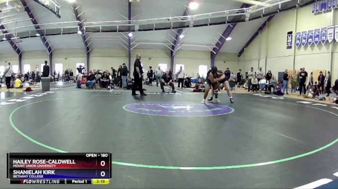 180 lbs Round 1 - Shanielah Kirk, Bethany College vs Hailey Rose-Caldwell, Mount Union University