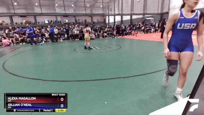 130 lbs Champ. Round 1 - Alexa Magallon, WA vs Gillian O`Neal, WA