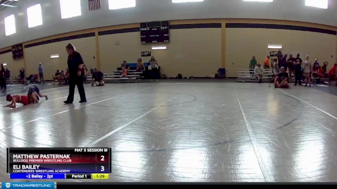 82 lbs 5th Place Match - Matthew Pasternak, Bulldog Premier Wrestling ...