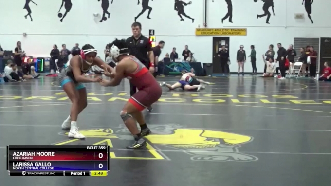 170 lbs Semifinal - Azariah Moore, Lock Haven vs Larissa Gallo, North ...