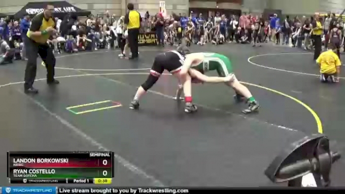 115 lbs Semifinal - Ryan Costello, Team Gotcha vs Landon Borkowski, NBWC