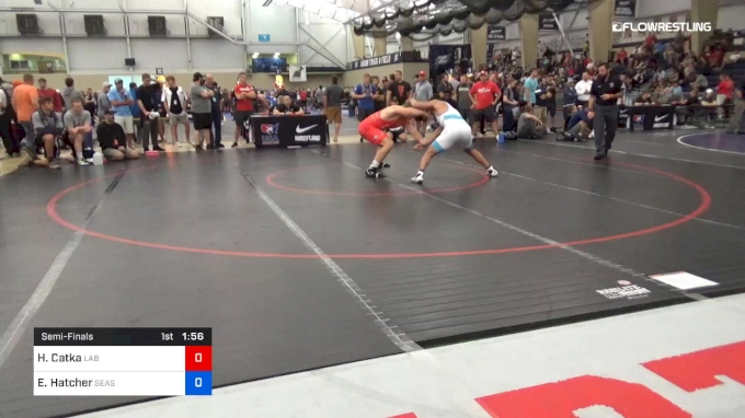 110 kg Semifinal - Hunter Catka, LAB Trained vs Ethan Hatcher, Seasons